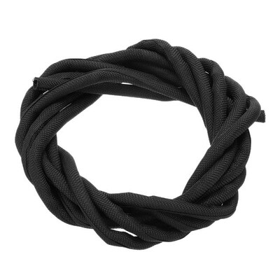 1pc Black Wrap Braided Cable Sleeve Mayitr Heat Insulation G