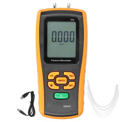 GM522 Air Pressure Meter Portable Manometer Digital Differen