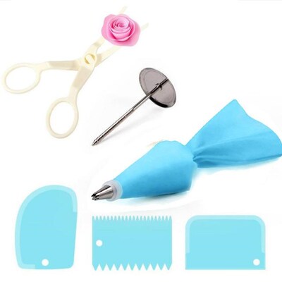 6Pcs/set Cake Decorating Tools Fondant Flower Lifter Nail Sc