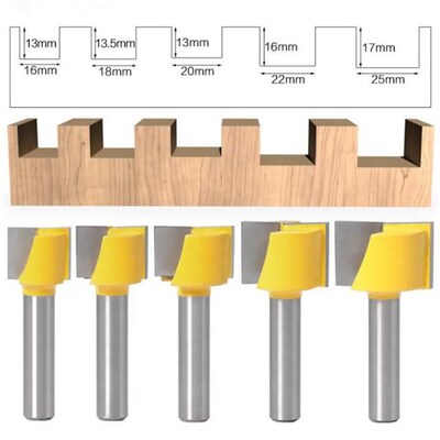16-25mm Woodworking Router Bit 8mm Shank Surface Planing Bot