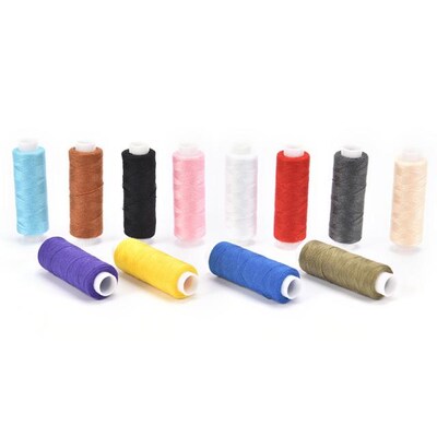 12Rolls Household Sewing Threads Spools Hand Stitching Embro