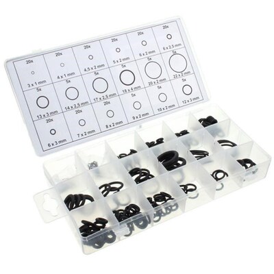 New 225 pcs Rubber O Ring Washer Seals Watertightness Assort