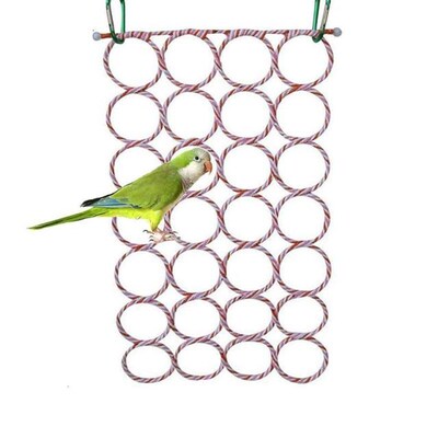 Parrot Climbing Training Net Bird Toy Hanging Swing Rope Net