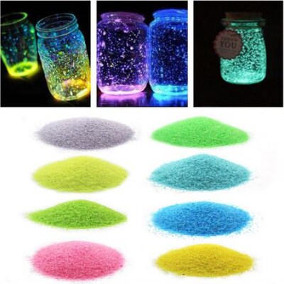 Glow-in-the-dark sand flower Cambodia diy handcraft environm