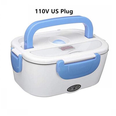 EU US Thermic Dynamics Lunchbox Electric Lunch Box and Spoon