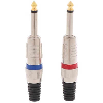 6.35 Mono Audio Plug Sophomore Core Jack Audio Connector 6.3