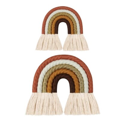 5 Layers Nordic Macrame Rainbow Wall Decor 适用于 Bedroom Nu