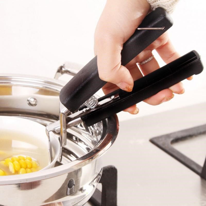 Hot Bowl Holder Dish Clamp Pot Pan Gripper Clip Stainless St_虎窝淘