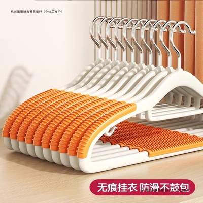 衣架家用挂衣无痕防滑肩角晾晒衣挂不起包衣服挂架衣撑子加粗加厚
