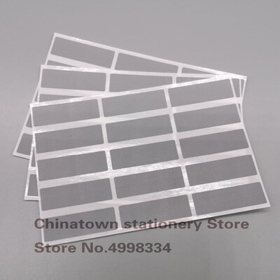 150pcs 15MM*48MM gray scratch off Sticker labels DIY adhesi