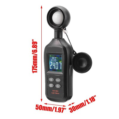 New 200000Lux Light Meter Luminometer Hand-held Spectrometer