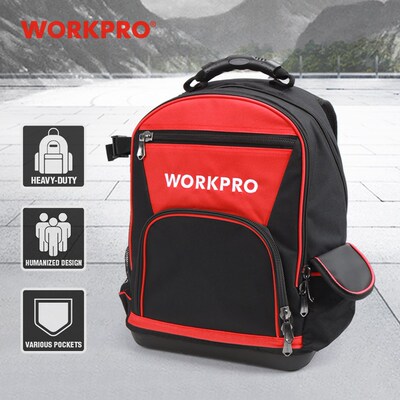 WORKPRO 2020 New Tool Bag 17'' Backpack Waterproof Organize