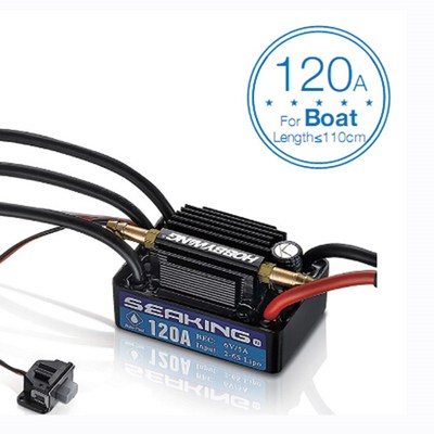 SeaKing V3 Waterproof 120A 2-6S Lipo Speed Controller 6V/5A