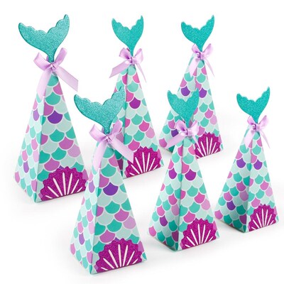 The Little Mermaid Party Tail Gift Candy Box Mermaid Birthda