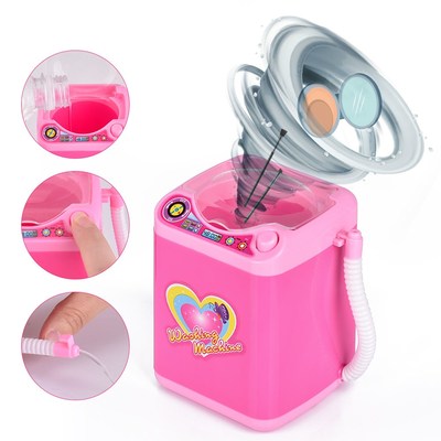 Mini Electric Makeup Brush Cleaner Washing Machine Dollhouse