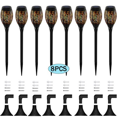 LED Solar Flame Lights Solar Garden Lamp Outdoor Light Flick