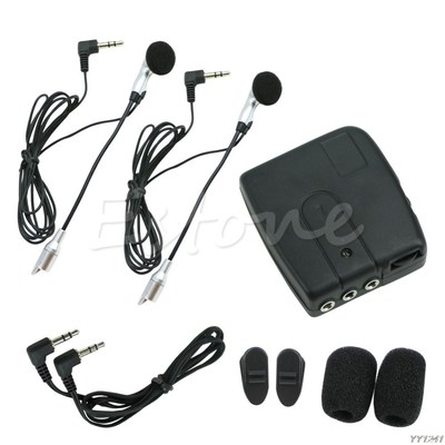 Motorbike Motorcycle Helmet 2-way Intercom Headset Communica
