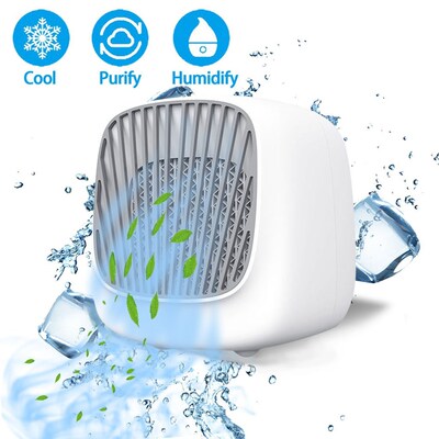 Portable Mini Air Conditioner Fan Personal Space Cooler Air
