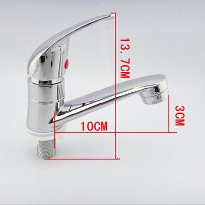 Bathroom Basin Sink Faucet Chrome Single Handle Kitchen Tap