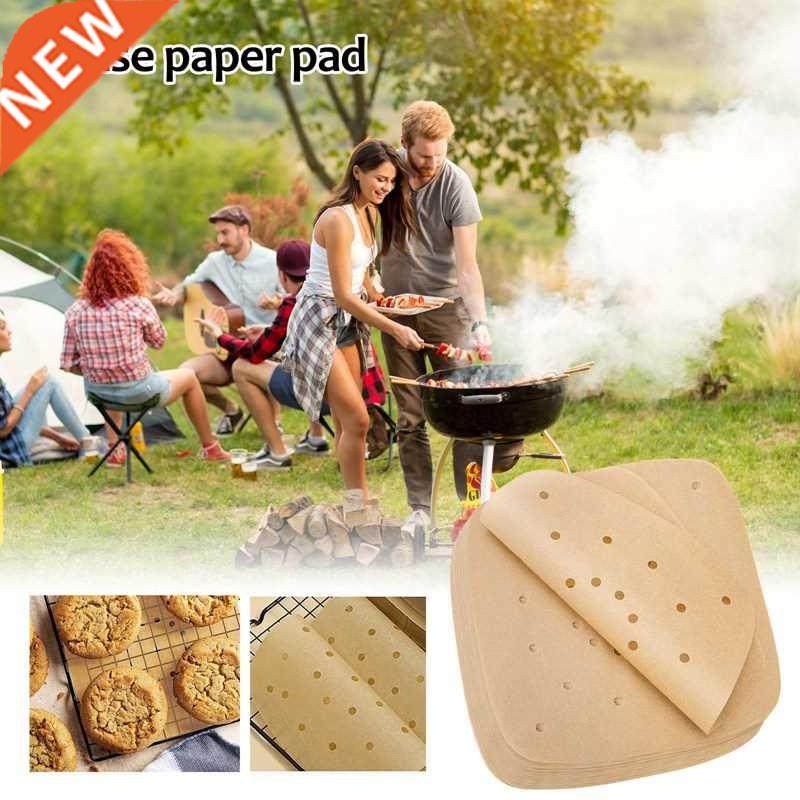 100Pcs 16.5cm 19cm Baking Oil Paper With Hole Air Fryer_虎窝淘