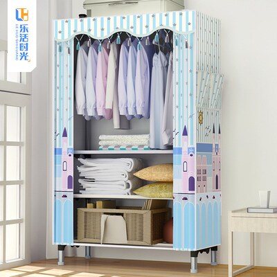 Simple Wardrobe Fabric Closet Modern Economic Assembly Cabin