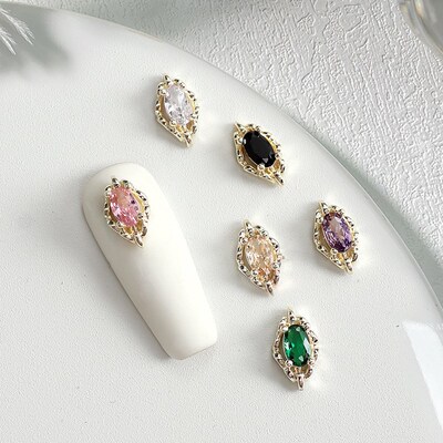 Hollow Horse Eye Color Zircon Decoration Luxurious Simple Na