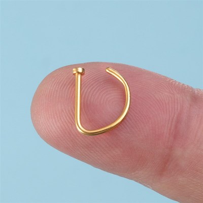 European Stainless Steel Nose Ring Ushaped Nose Clip Nonpier