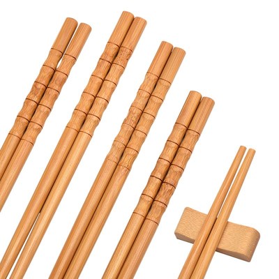 30 Pairs Bamboo Chopsticks Unpainted Carbonized HomeHotelHot