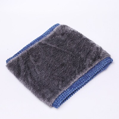 Winter Warm Scarf MensWomens Knitted Neck Warmer Plaid Fake