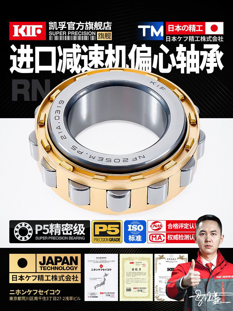 KIF进口203减速机204偏心轴承RN205 206 219 222 228 307 309M312