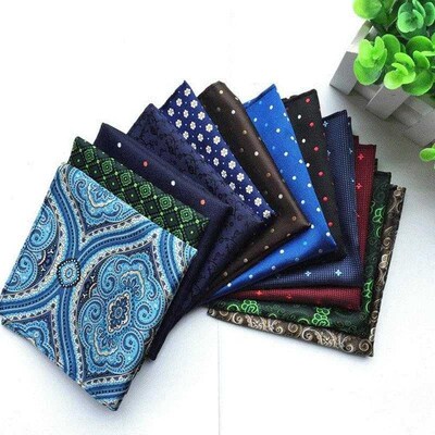 25*25cm Hanky Men Square suit Pocket Handkerchief 口袋巾方巾