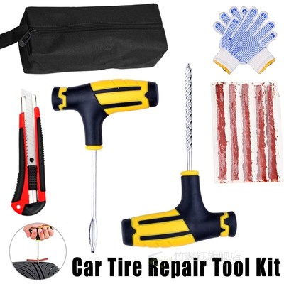 Car Tire Repair Tool Kit Auto Bicycle Motorcycle Hand Tools
