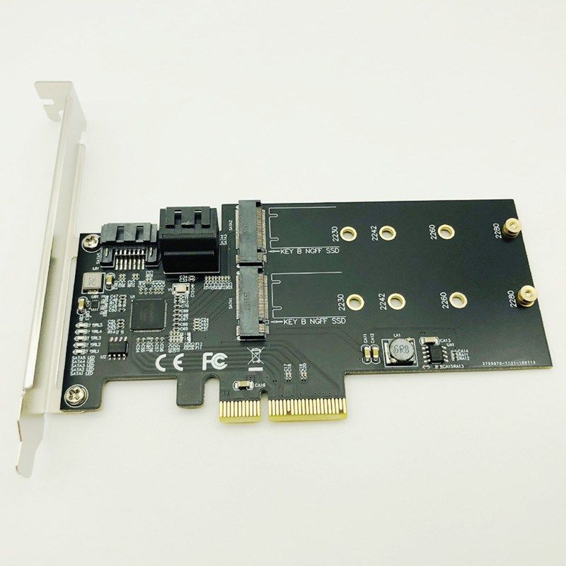 SATA Raid Controller SATA Raid M.2 PCI Express Raid Card 2Po_虎窝淘