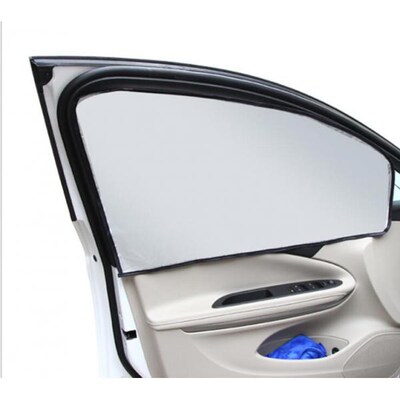 1 Pair Univeral Car Magnetic Sunshade Shield Curtains Double