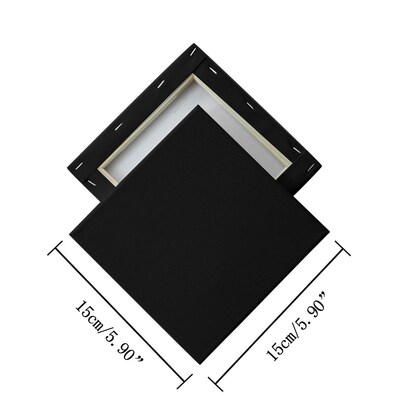 *DIY Black Oil Painting Canvas Mini And Stretched Canvas Hom