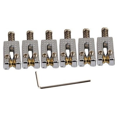 New 6 Roller Bridge Tremolo Saddles With Wrench  Strat Tele