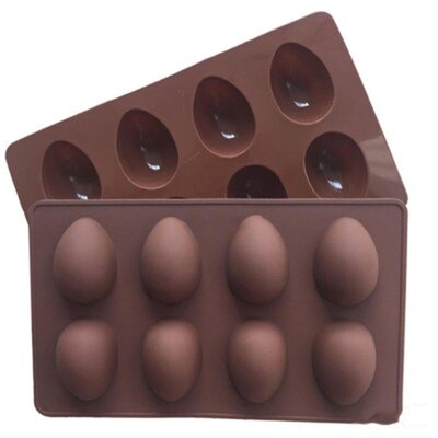 8 Easter Egg Shape Cake Soap Mold Silicone Mould Chocolate D