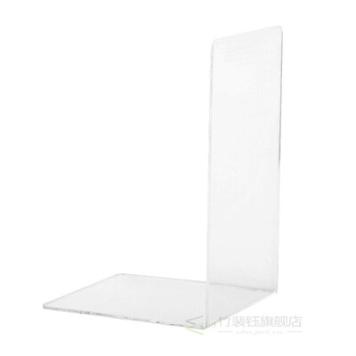 1Pc Acrylic Transparent Bookends Book Display Stand Holder B