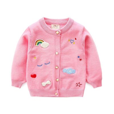 Cardigan for girls and girls new baby sweater for spring an
