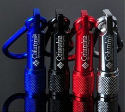 Free Shipping Colombia carabiner flashlight mini flashlight