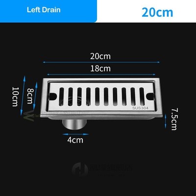 Bath Shower Drain Floor Caniveau Douche Square Cover Drains