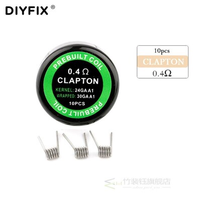 10Pcs/Box A1 Prebuilt Coil Tiger QUAD HIVE Fused Alien Clapt