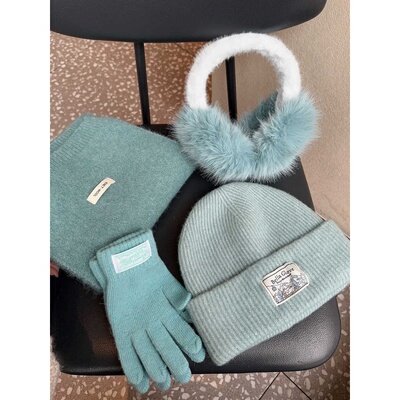 意大利BV氛围感冰岛蓝色四件套