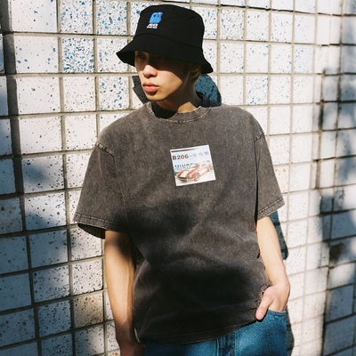 MindError汽车印花短袖T恤