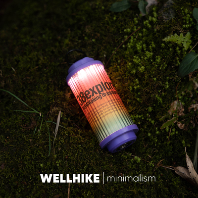 2025紫色38explore灯 WELLHIKE户外5000毫安多功能超长续航夕照灯