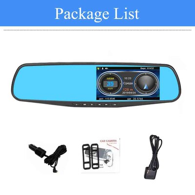 Radar Detector Mirror 3 in 1 Dash Cam DVR recorder with anti