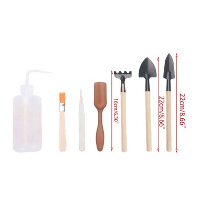 Mini Garden Tools Sets Succulent Plants Bonsai Miniature Pla