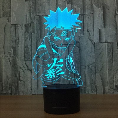 3D Lamp Anime Naruto Sasuke LED Night Light Action Figure 7