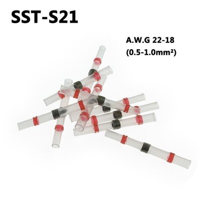 100pcs SST-S21 Seal Heat Shrink Butt Wire Connectors Termina