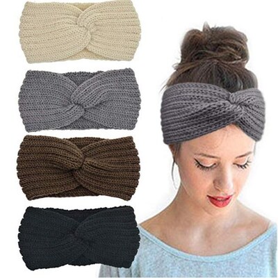 Winter Knit Headbands Chunky Headwrap for Women Crochet Turb